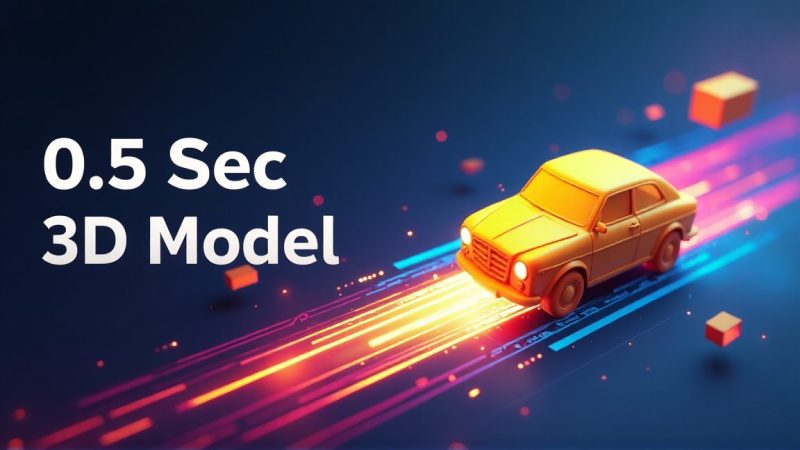 Stable Fast 3Dとは？0.5秒で3Dモデルを生成する高速AI技術を徹底解説