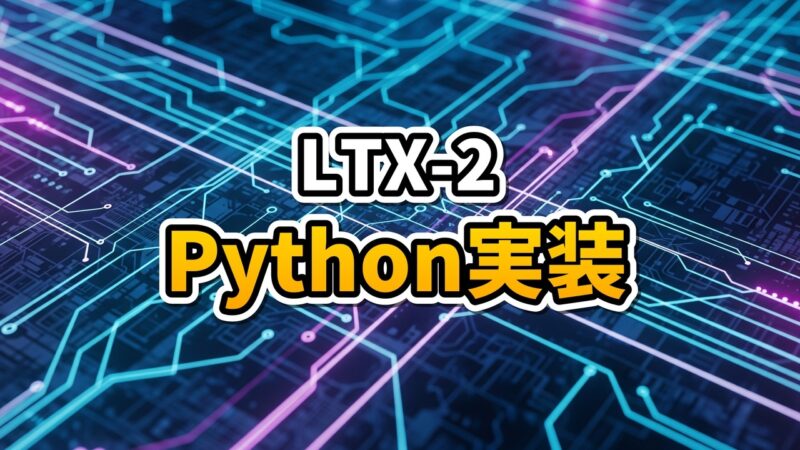 【LTX-2】4K・50fps対応の爆速動画生成AIが登場！Python×Diffusersでの実装手順 - OKIHIRO AI Creative